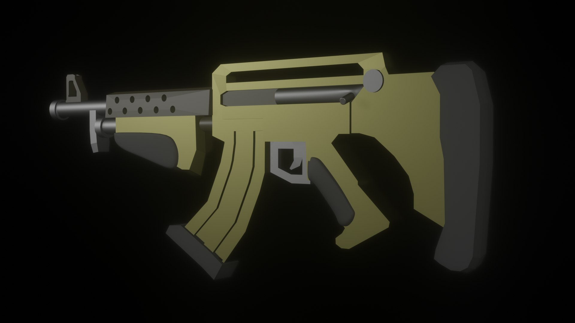 Free 3D Simple Assault Rifle Model - TurboSquid 1648438
