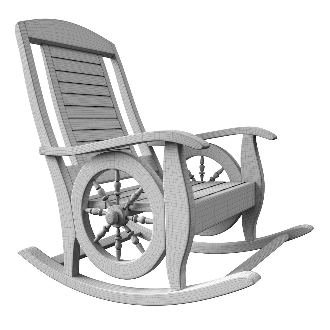 3D Rocking Chair Model - TurboSquid 1752291