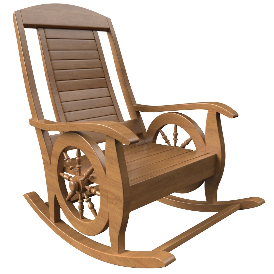 3D Rocking Chair Model - TurboSquid 1752291