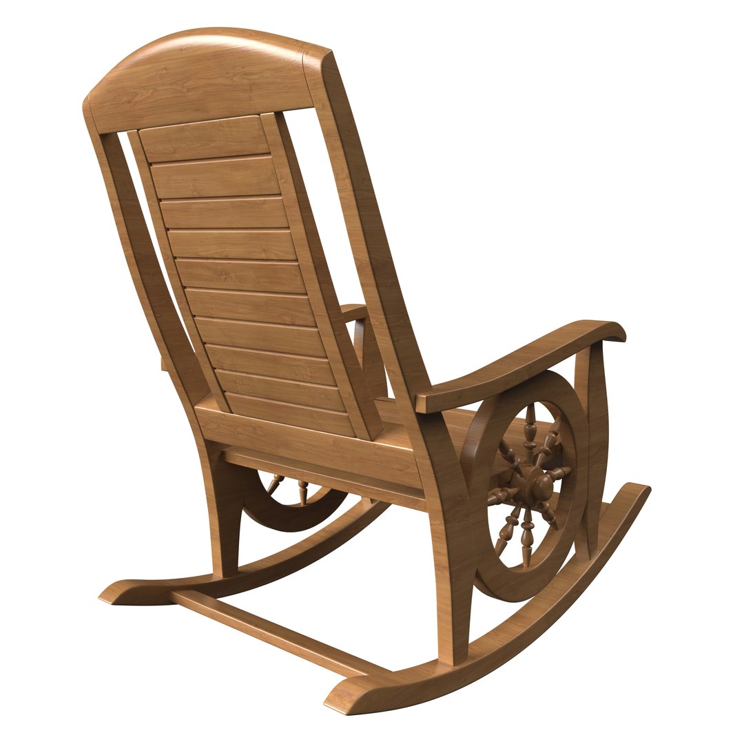 3D Rocking Chair Model - TurboSquid 1752291