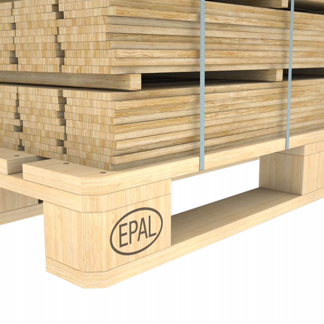 Eur Epal Pallet 3d Model
