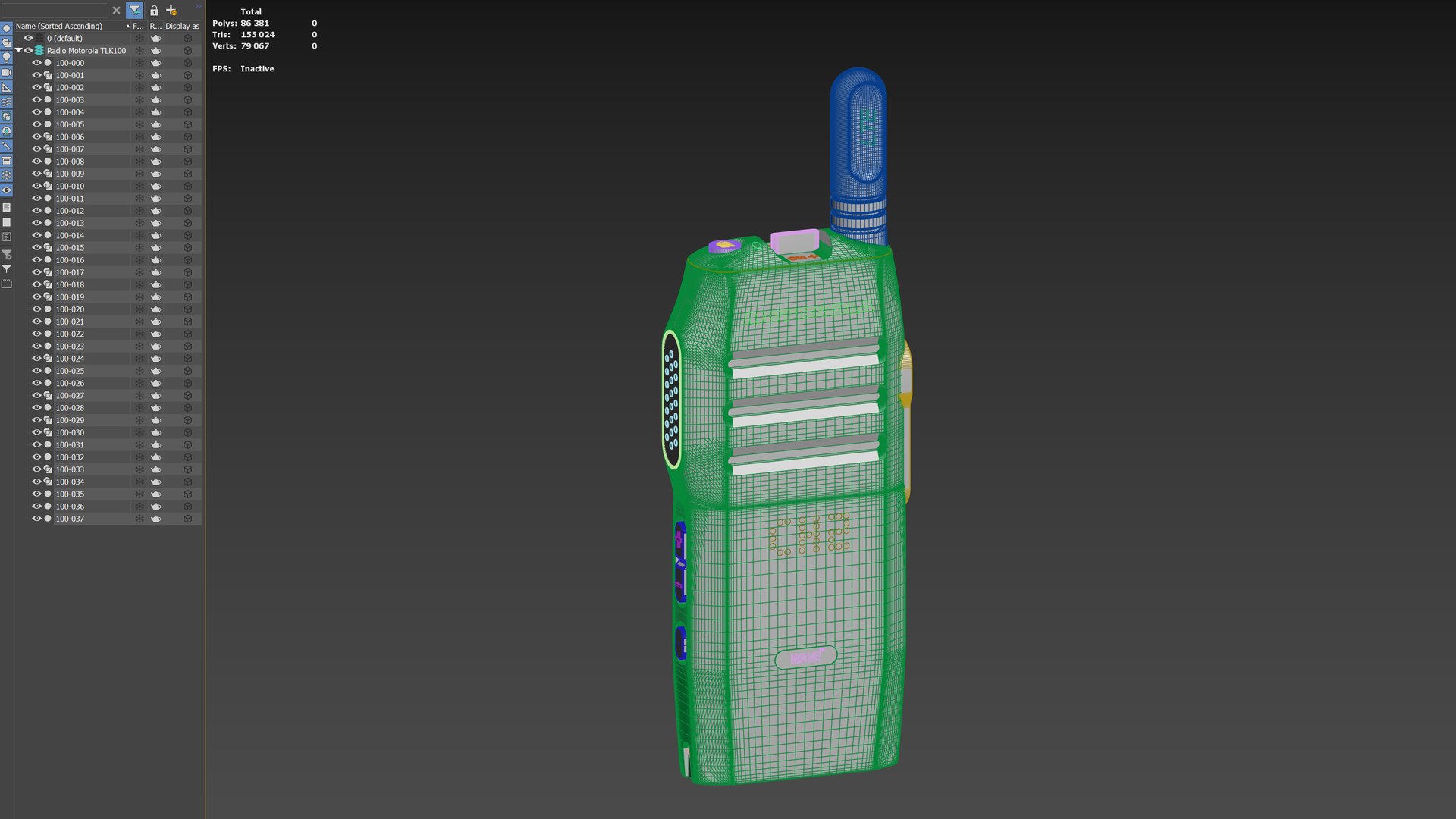 Radio Motorola TLK100 Model - TurboSquid 2215254