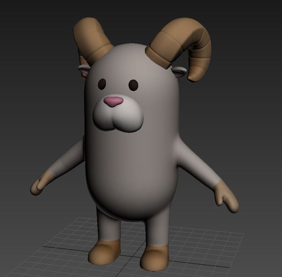 3D Ram Cartoon - TurboSquid 1294104