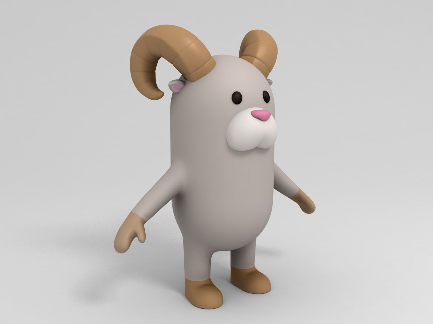 3D Ram Cartoon - TurboSquid 1294104