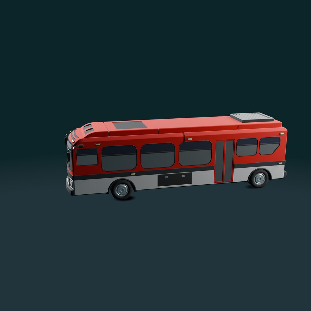 Bus Cartoon 3D Model Stylized 3D Model - TurboSquid 2325057