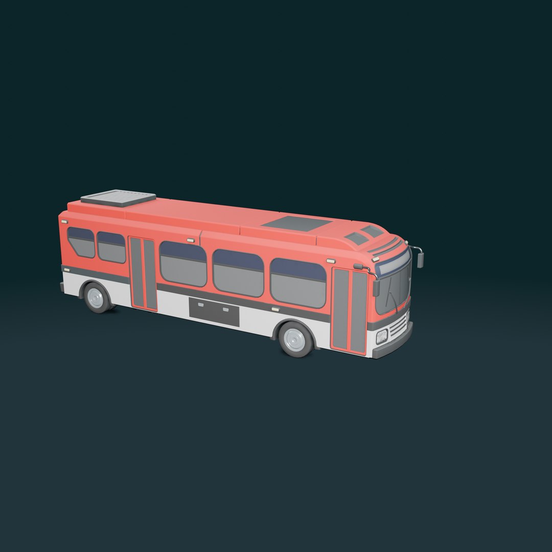 Bus Cartoon 3D Model Stylized 3D Model - TurboSquid 2325057