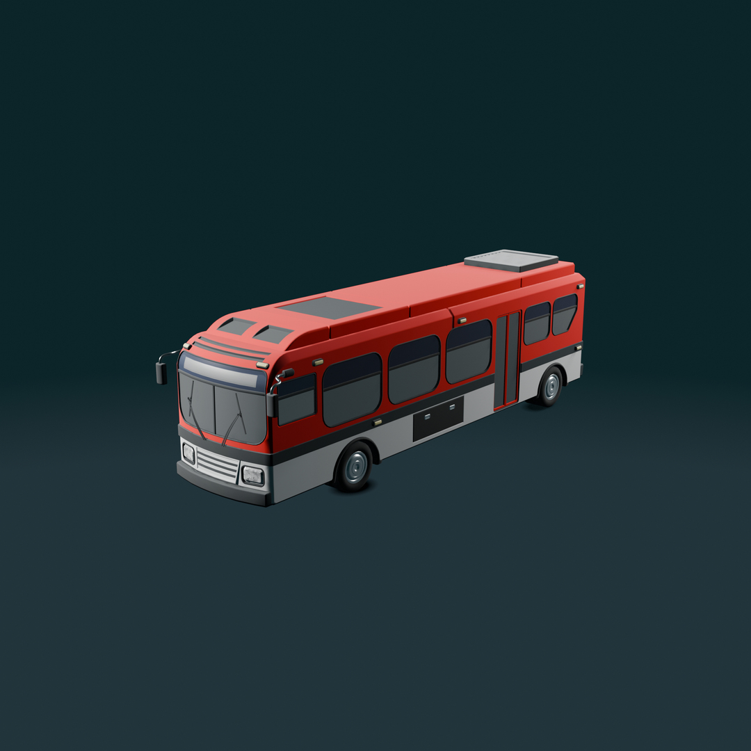 Bus Cartoon 3D Model Stylized 3D Model - TurboSquid 2325057