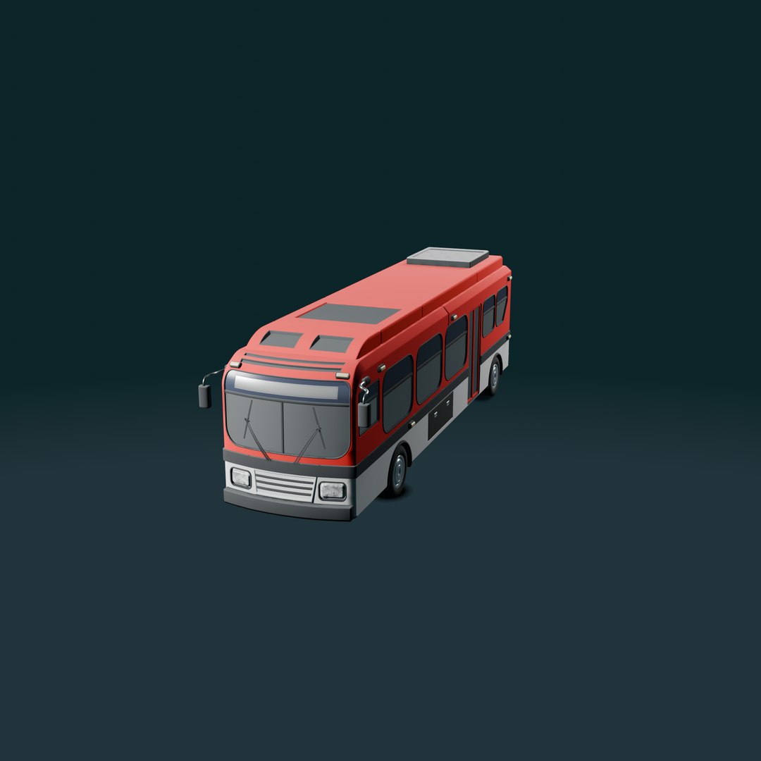 Bus Cartoon 3D Model Stylized 3D Model - TurboSquid 2325057