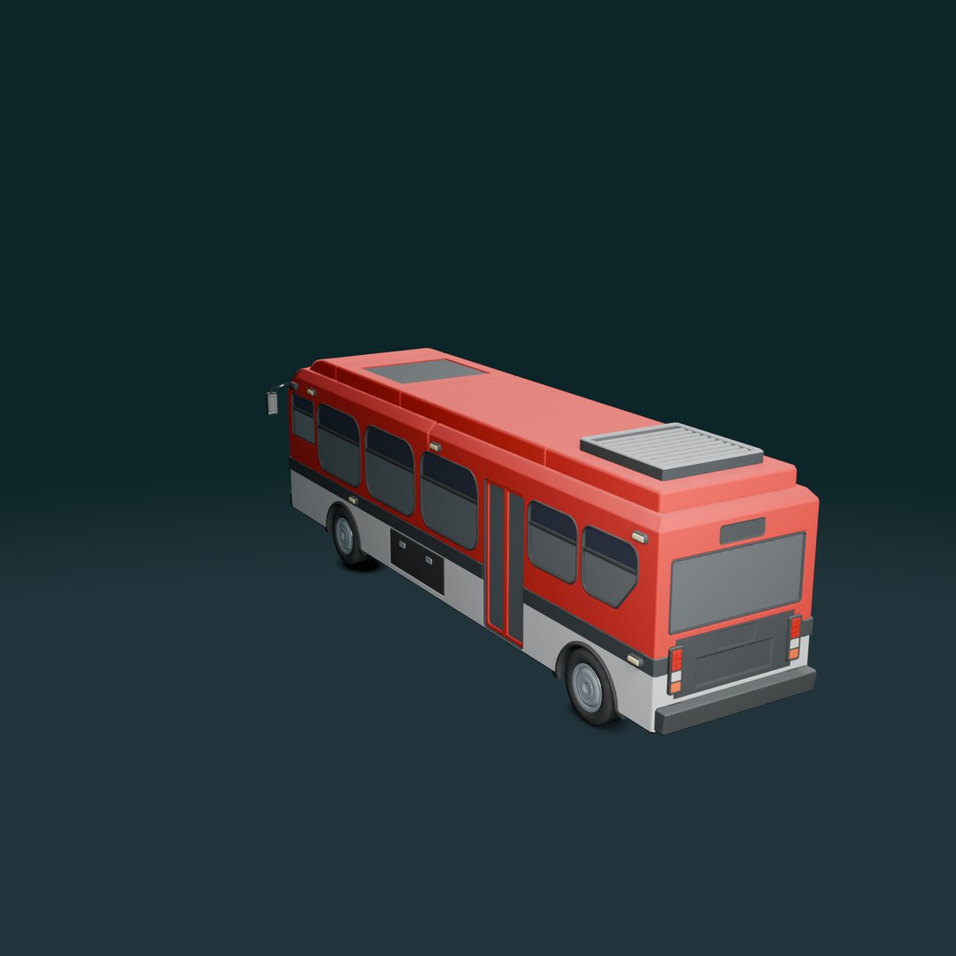 Bus Cartoon 3D Model Stylized 3D Model - TurboSquid 2325057