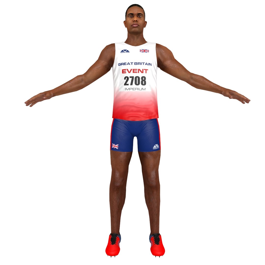 Sprinter Athlete Model - TurboSquid 1302408