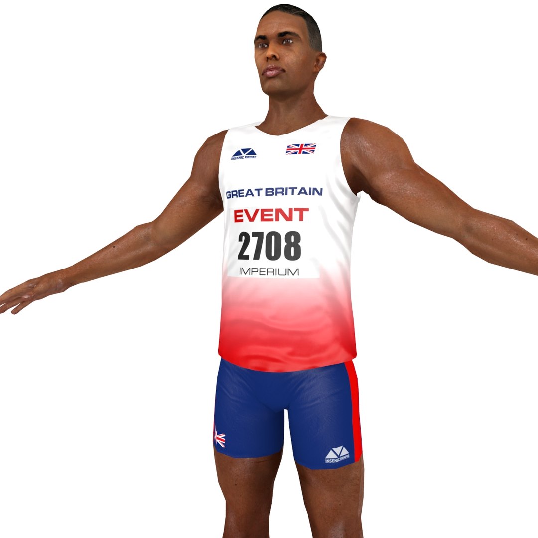 Sprinter Athlete Model - TurboSquid 1302408