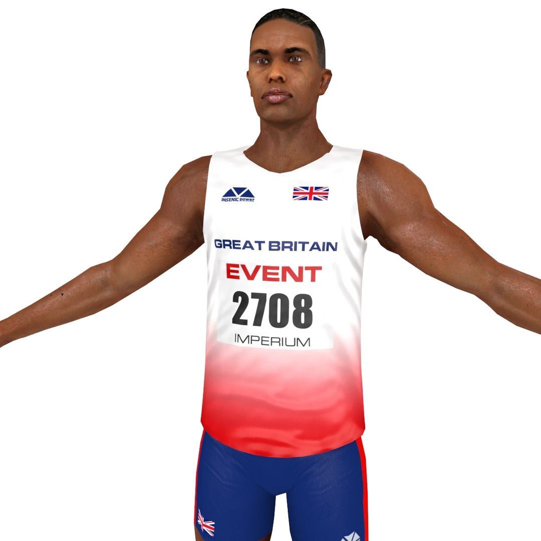 Sprinter Athlete Model - TurboSquid 1302408