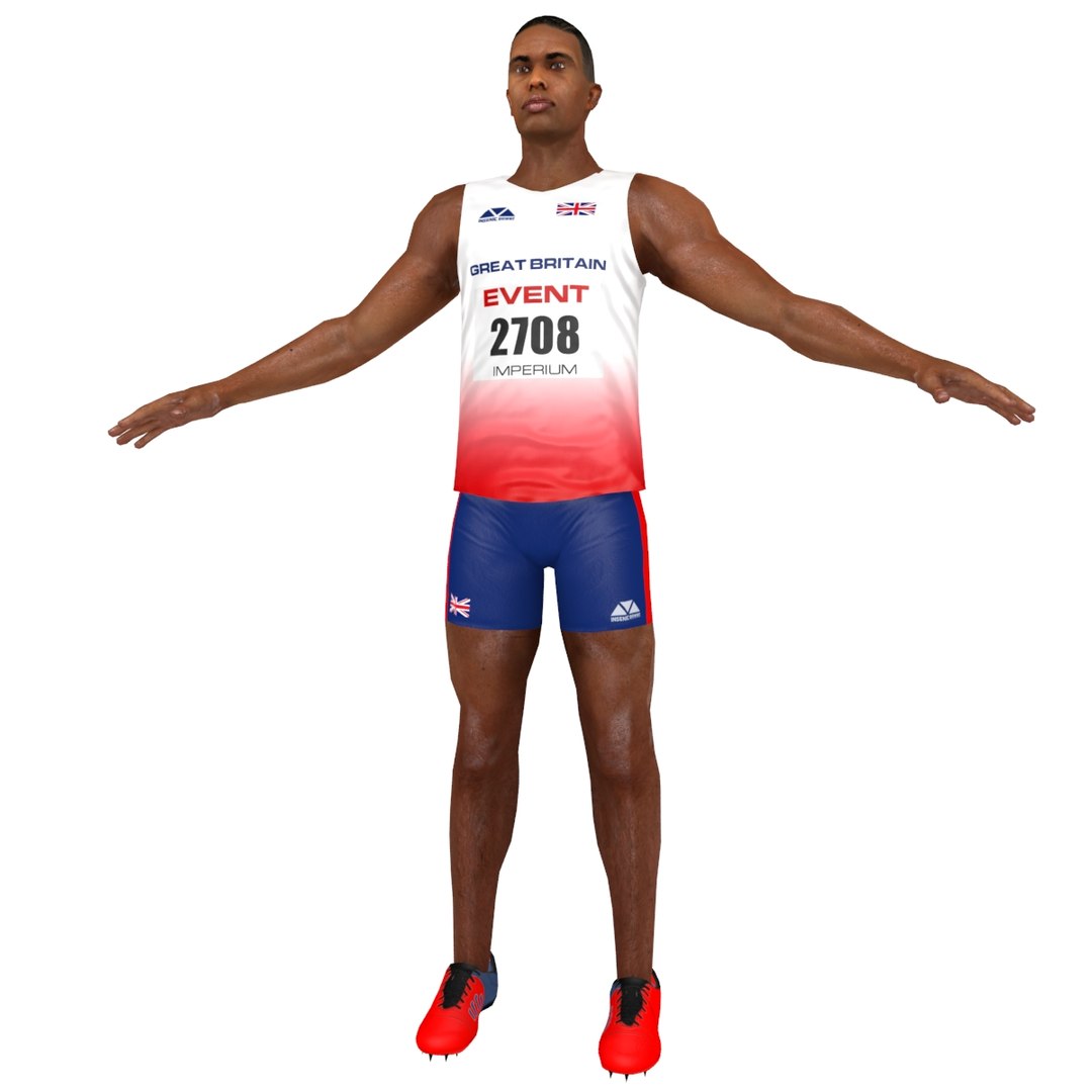 Sprinter Athlete Model - TurboSquid 1302408
