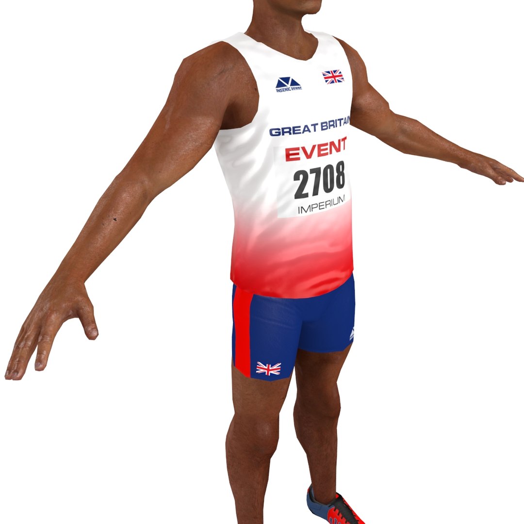 Sprinter Athlete Model - TurboSquid 1302408