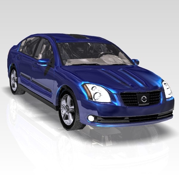 car nissan maxima sports 3d max