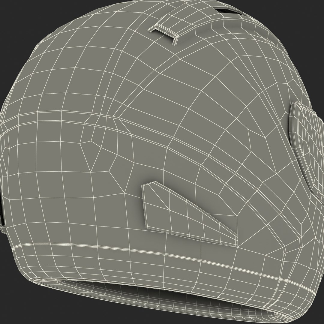 3d model motorcycle helmet