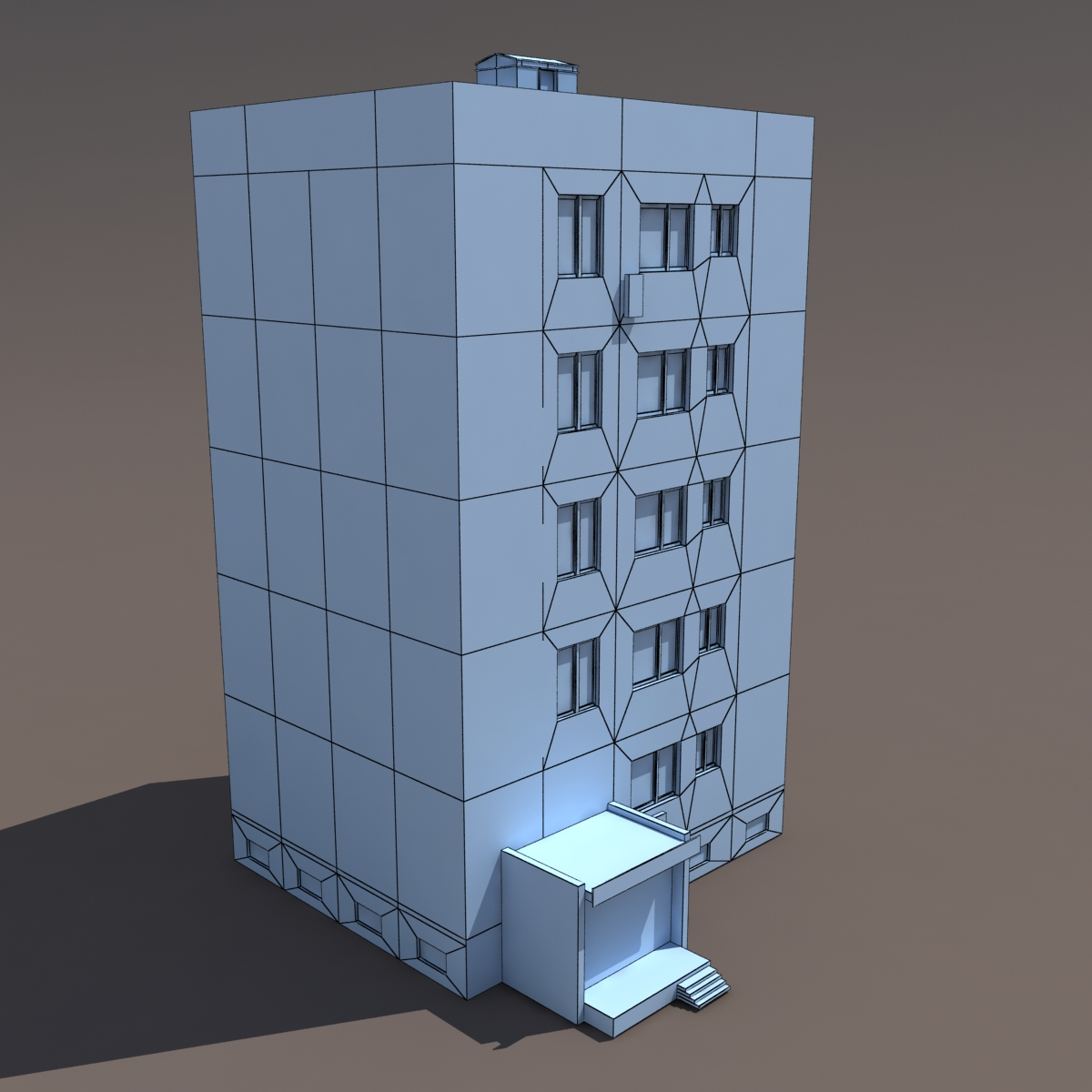 3d residential building model