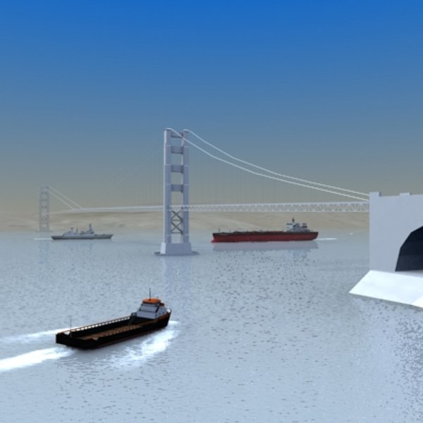 3d model san francisco bay environment
