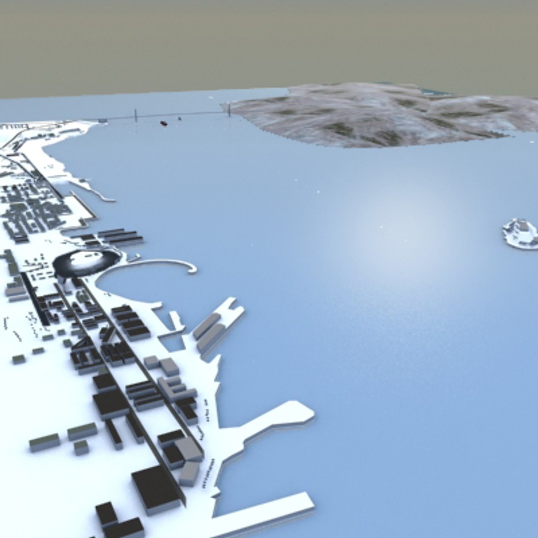 3d Model San Francisco Bay Environment