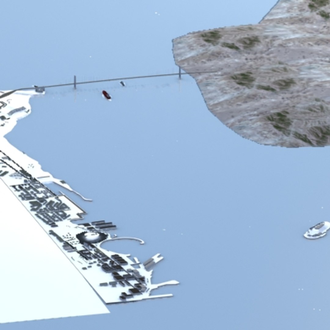 3d Model San Francisco Bay Environment