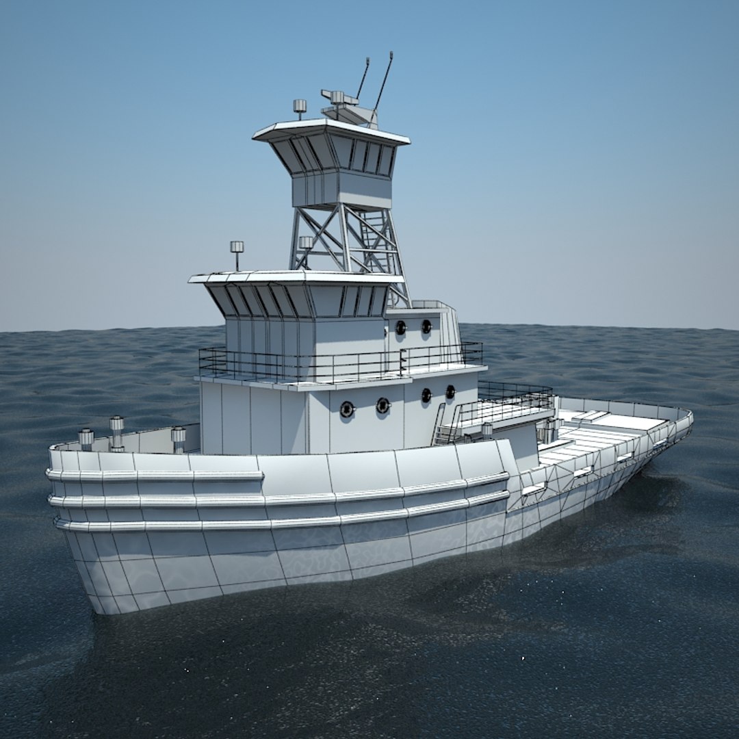 Seaport Port Crane Ship Boat 3d Model