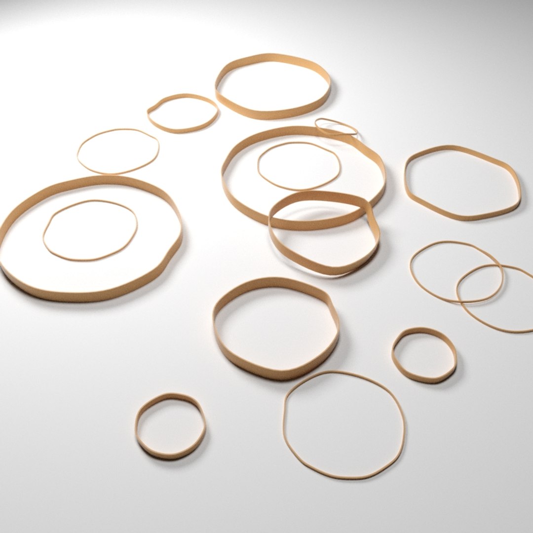 3D Elastic Bands - TurboSquid 1599109