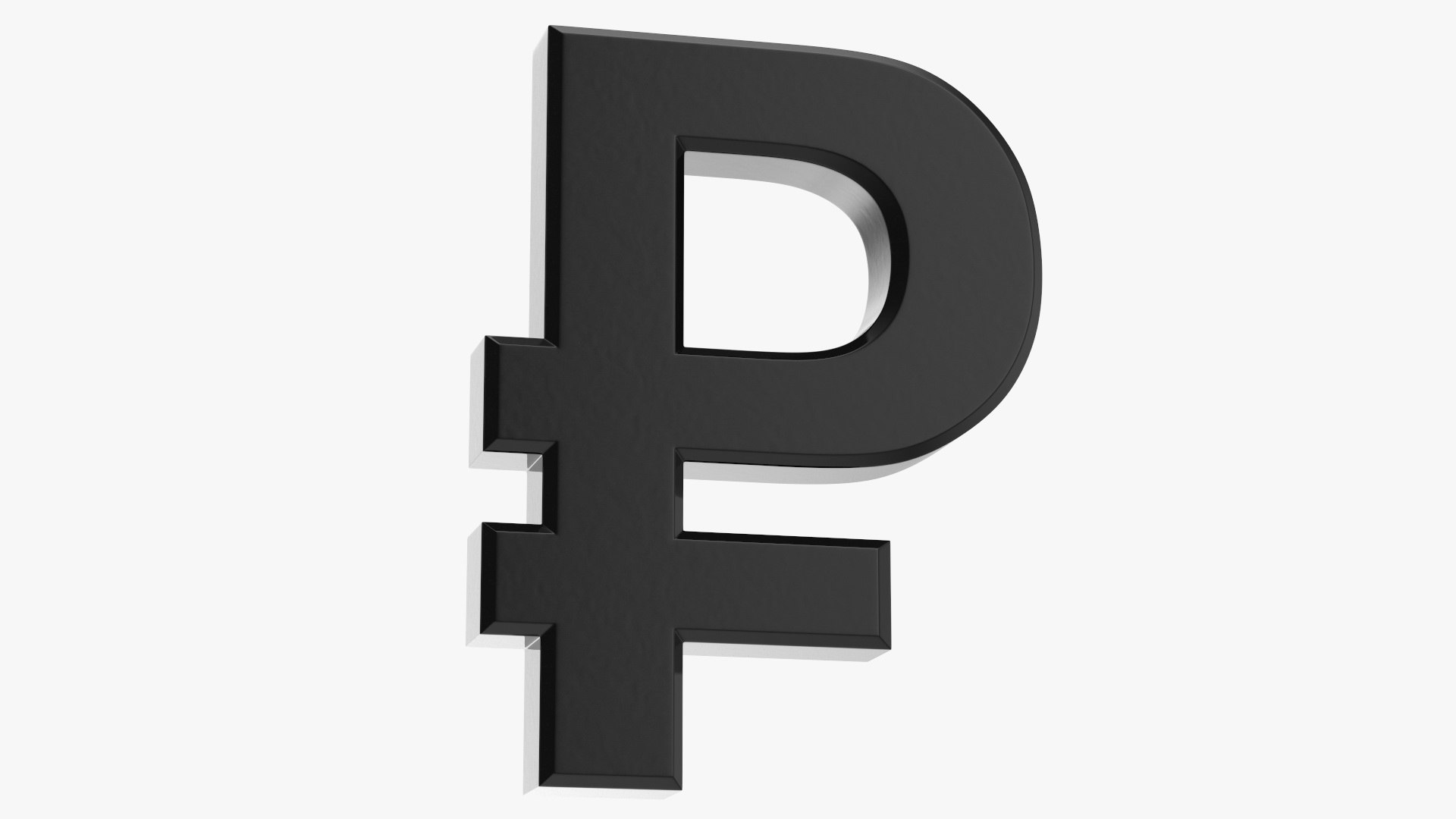 3D Russian Rouble Currency Symbol Model - TurboSquid 1686404