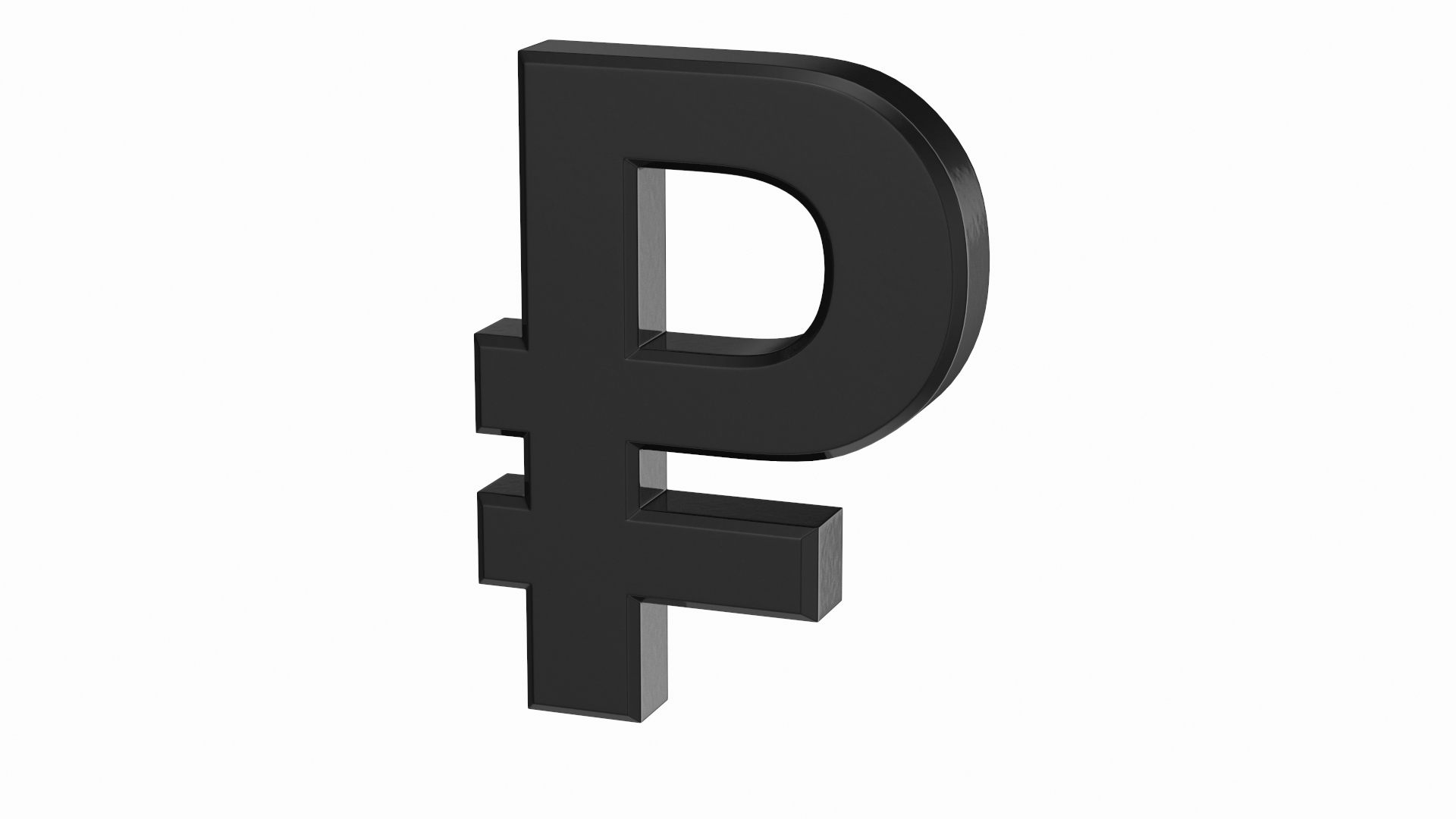 3D Russian Rouble Currency Symbol Model - TurboSquid 1686404