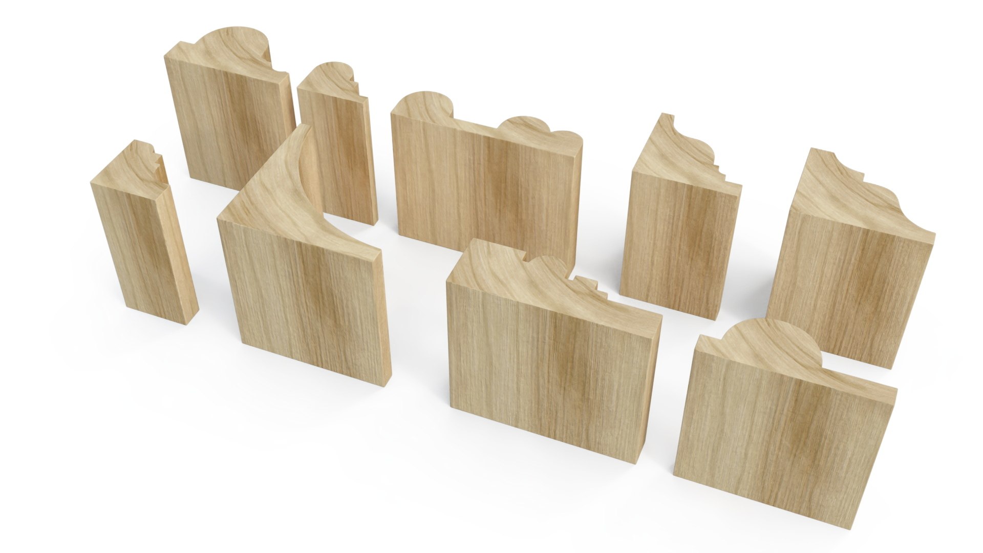 Set Molding Maple Part 2 3D - TurboSquid 2274962