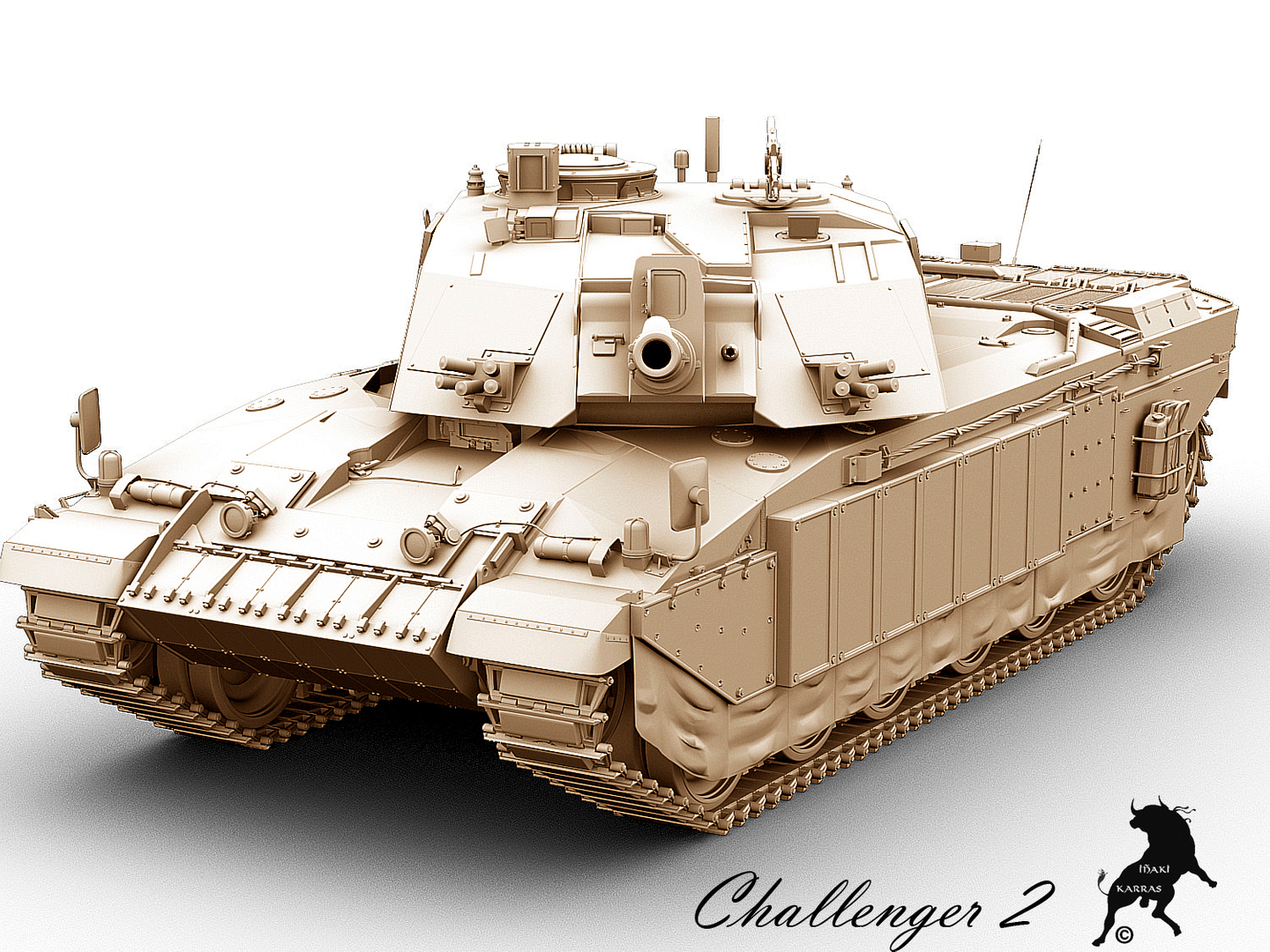 3d challenger tank