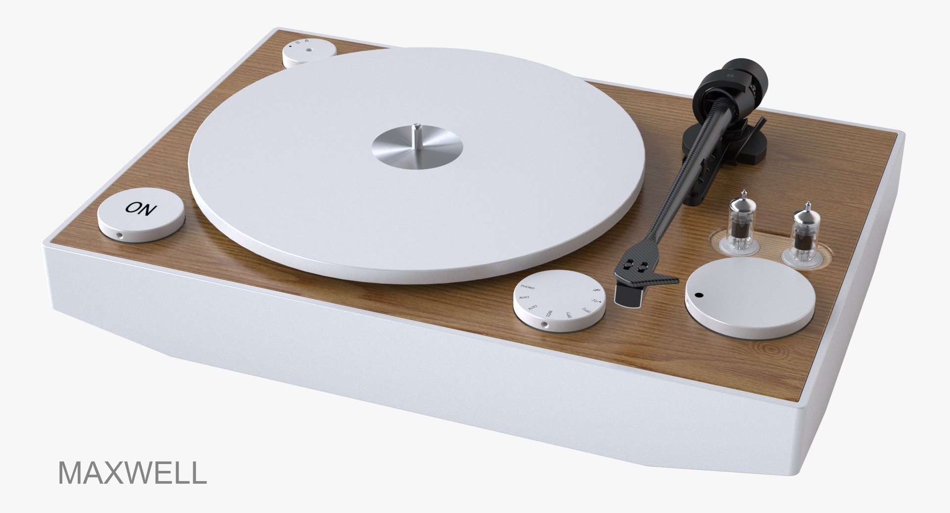 3d Model Photoreal Vacuum Tube Turntable