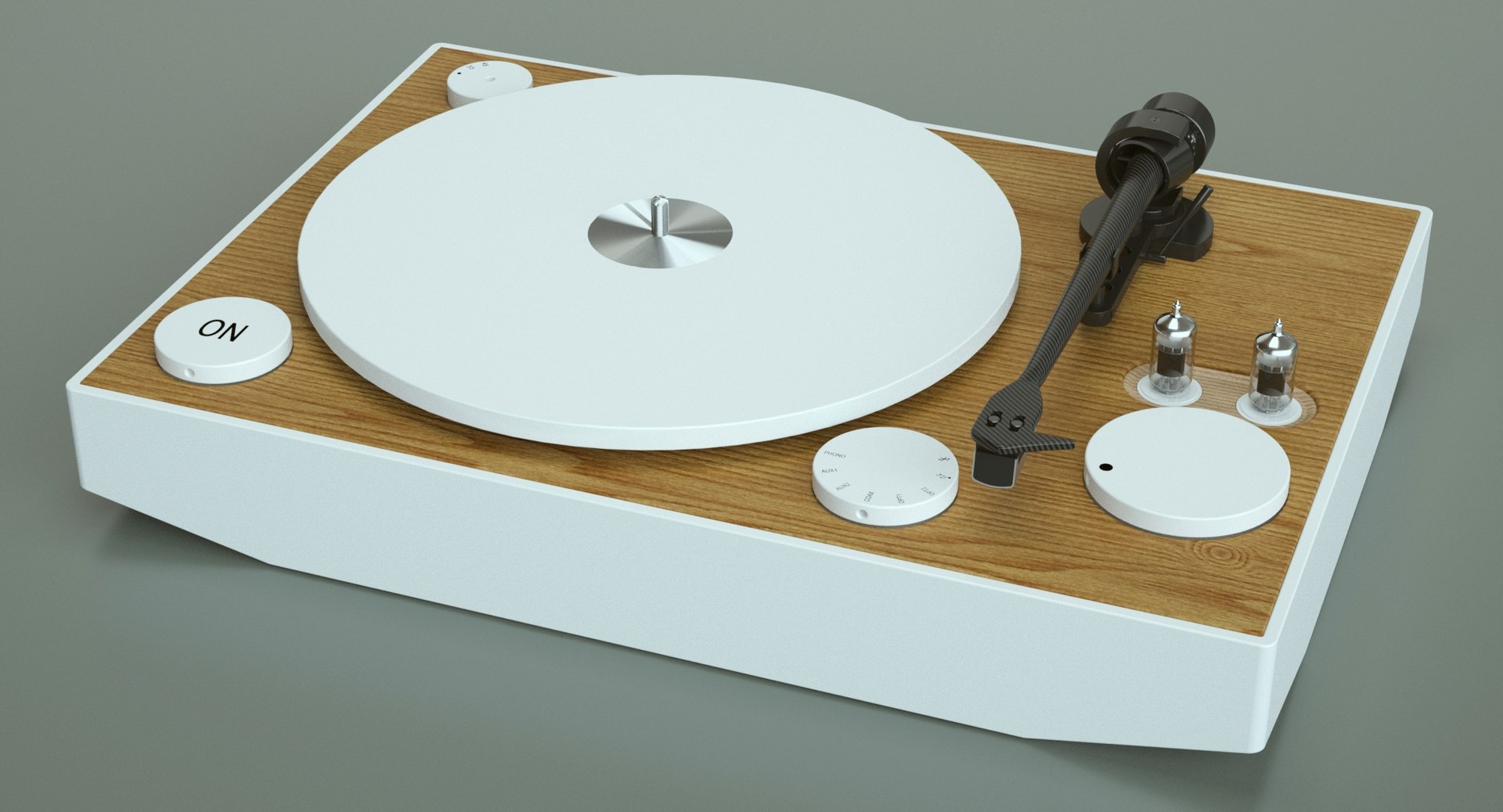 3d Model Photoreal Vacuum Tube Turntable