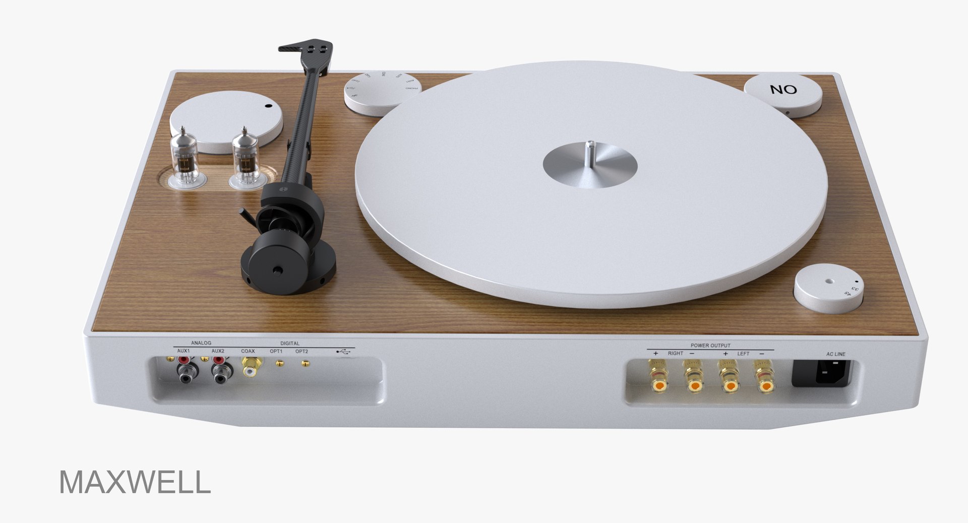 3d Model Photoreal Vacuum Tube Turntable