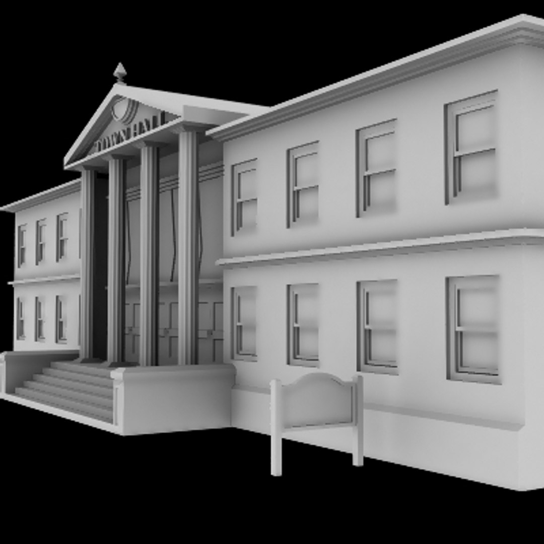 Town Hall 3d Model