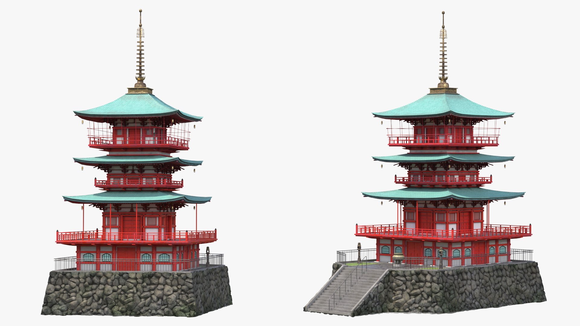 Free 3D Japanese Temple Japan - TurboSquid 1571951