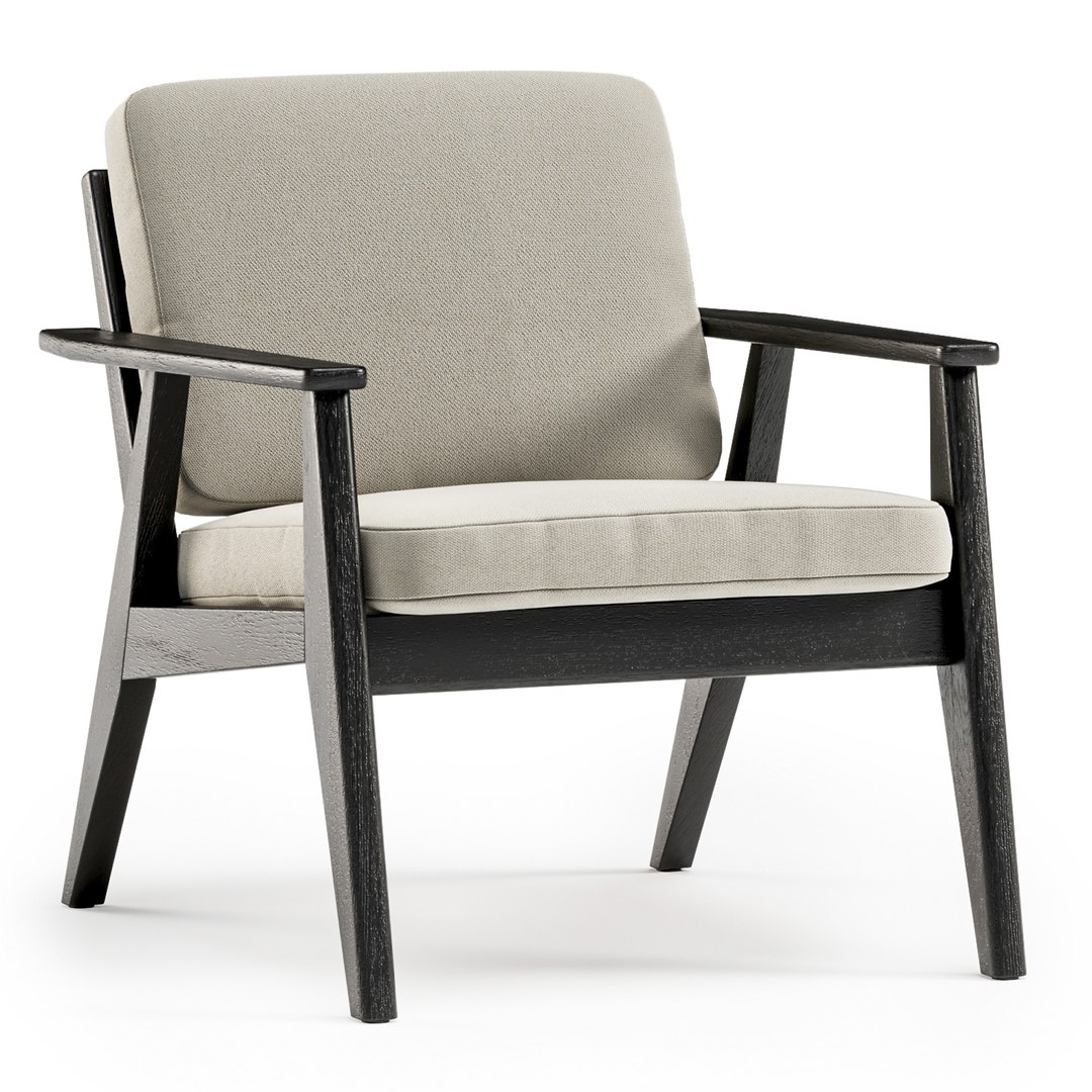 Scandi Armchair Frovi 3D Model - TurboSquid 2399986