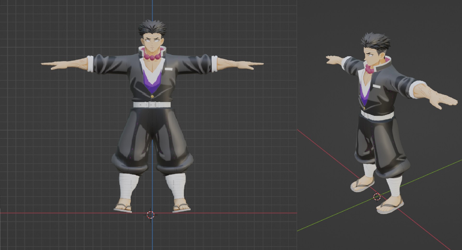 Demon Slayer - Himejima Gyoumei Model - TurboSquid 2093930