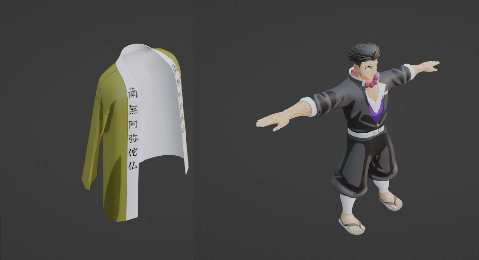 Demon Slayer - Himejima Gyoumei Model - TurboSquid 2093930