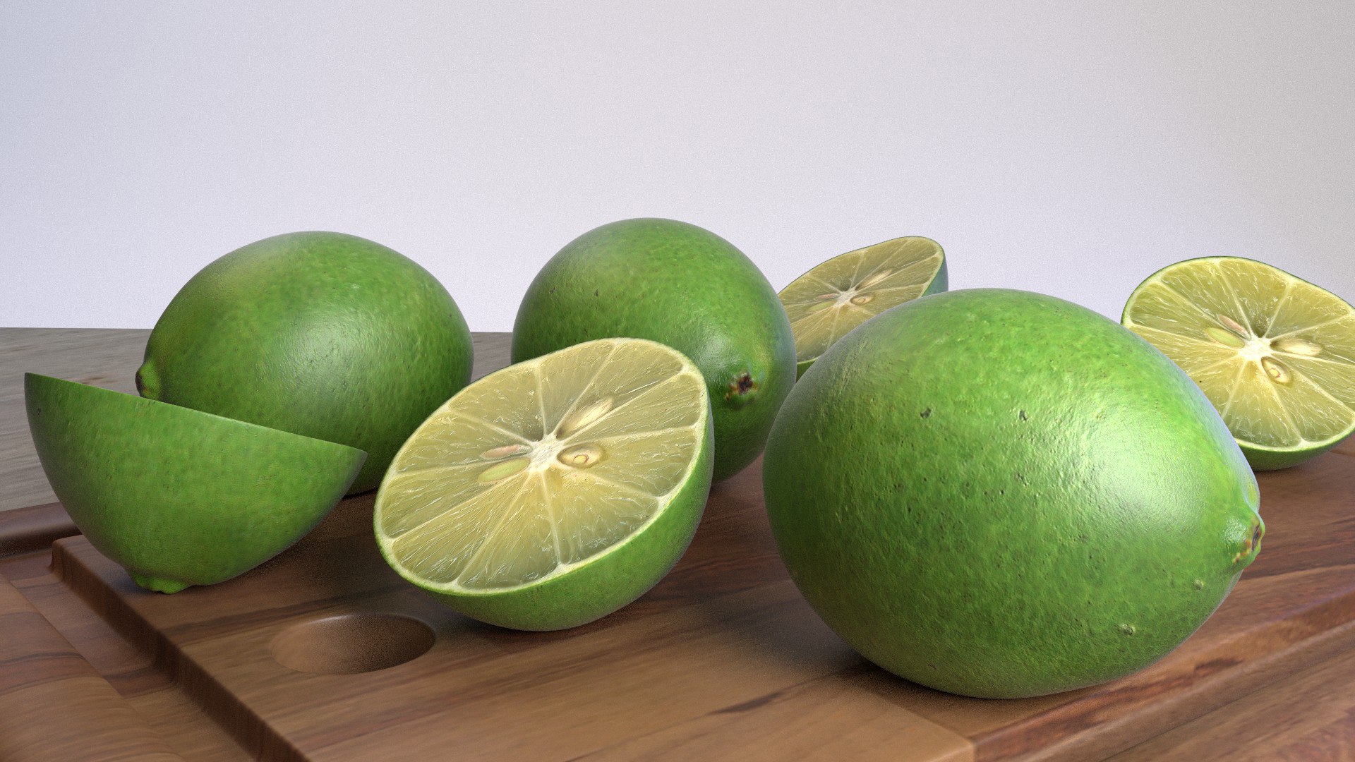 realistic lime 3d model