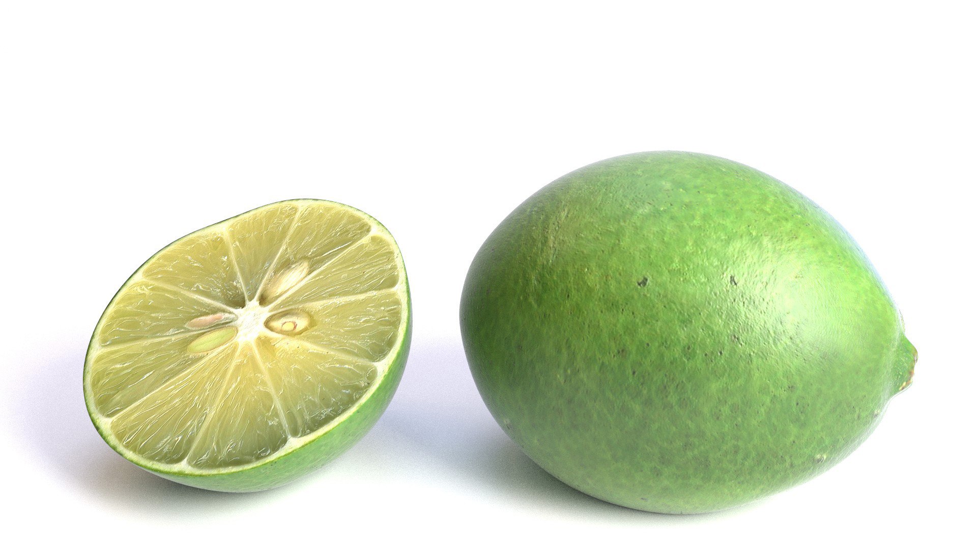 realistic lime 3d model