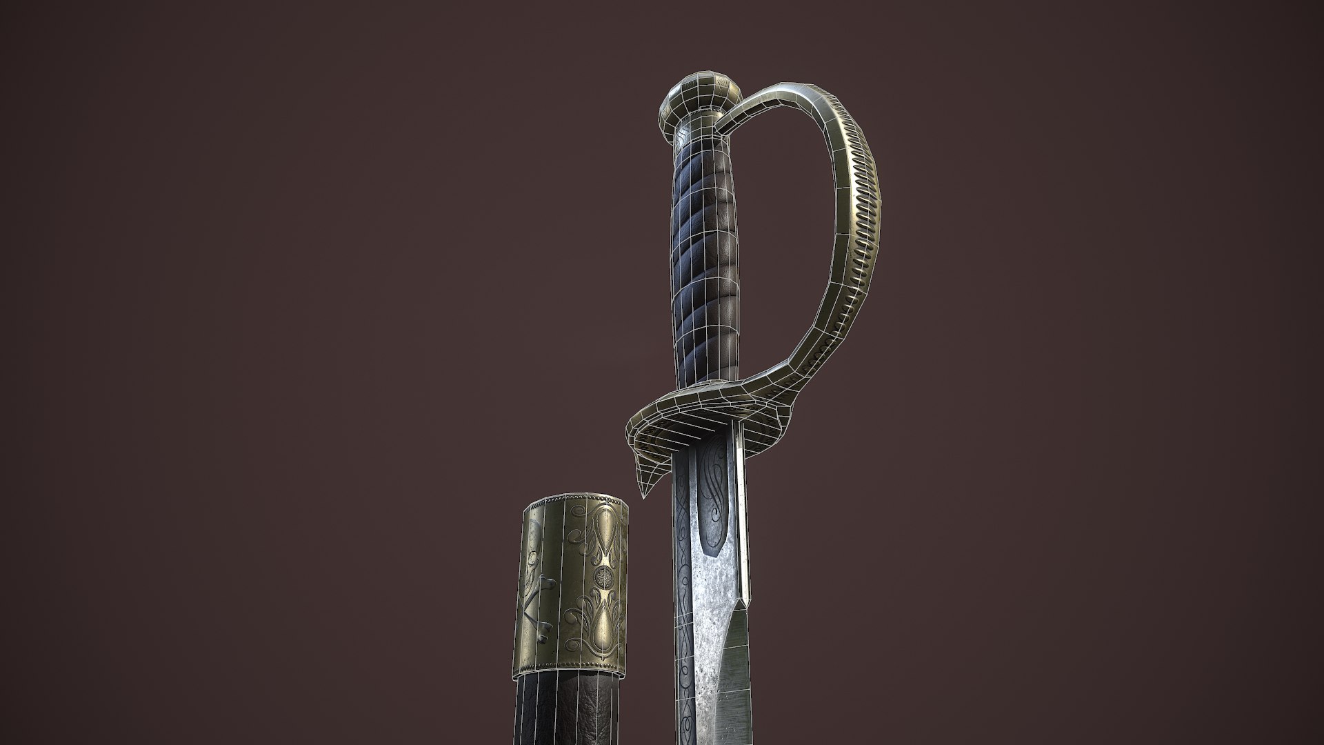 3D Model Cutlass Sword - TurboSquid 1641401
