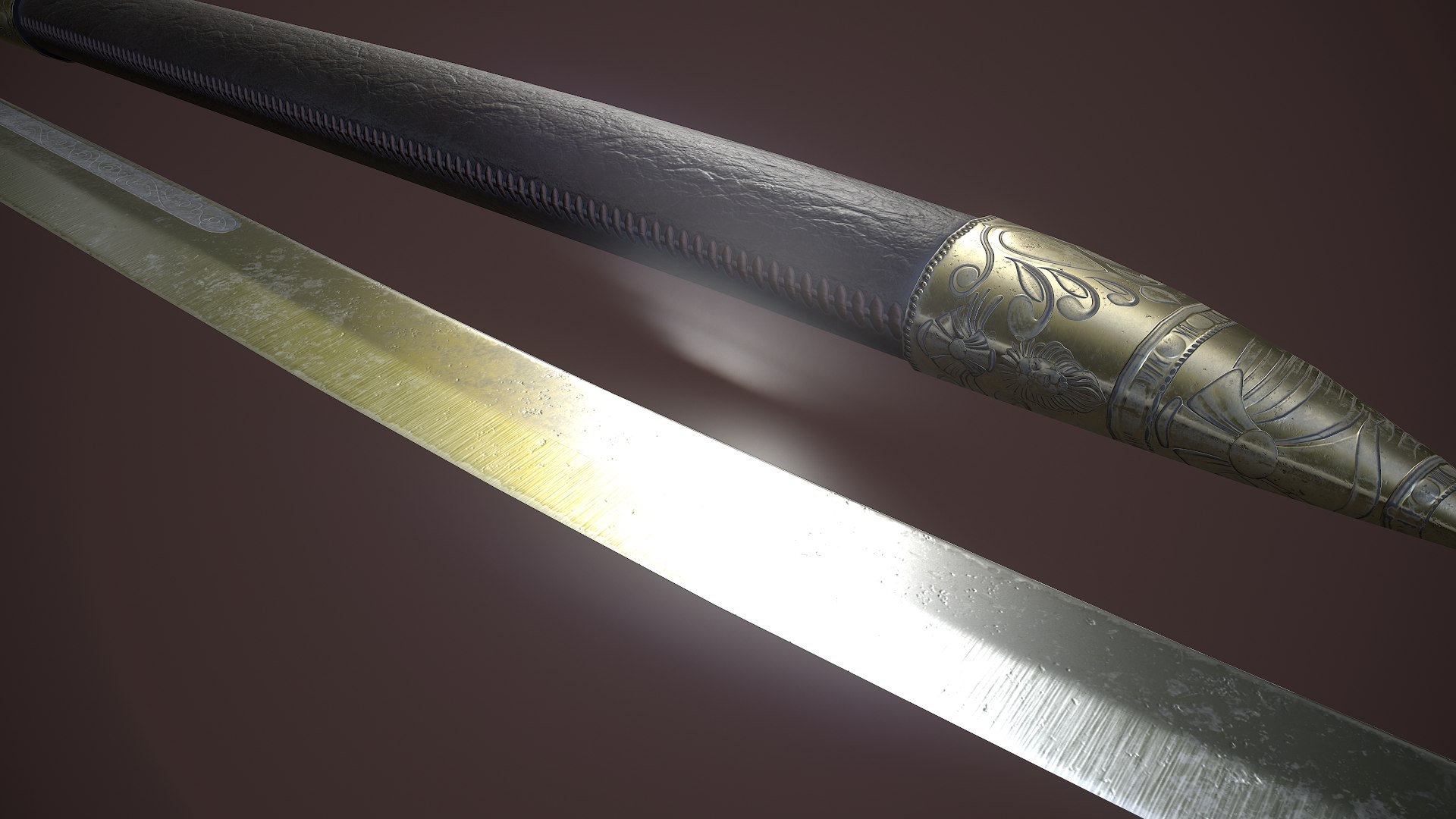 3D Model Cutlass Sword - TurboSquid 1641401