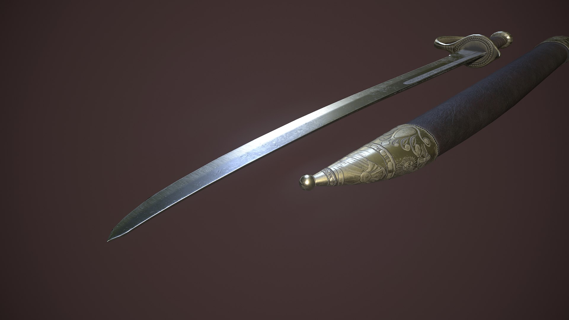 3D Model Cutlass Sword - TurboSquid 1641401