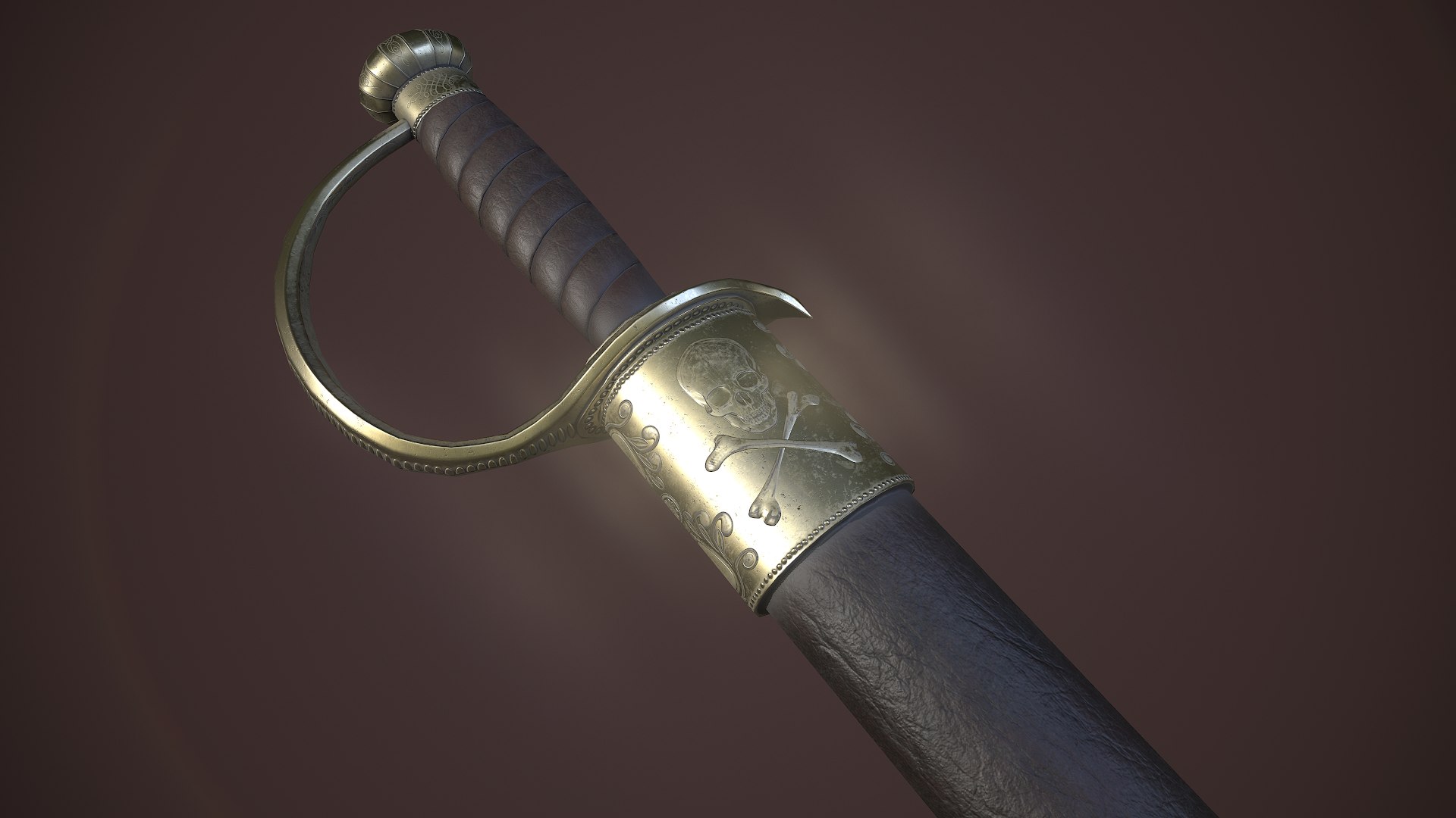 3D Model Cutlass Sword - TurboSquid 1641401
