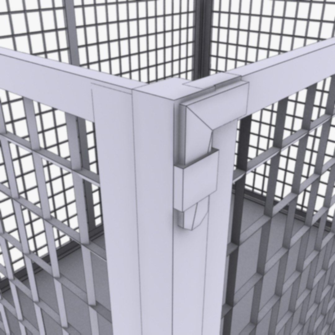 3d Cage Trailer 01 Model