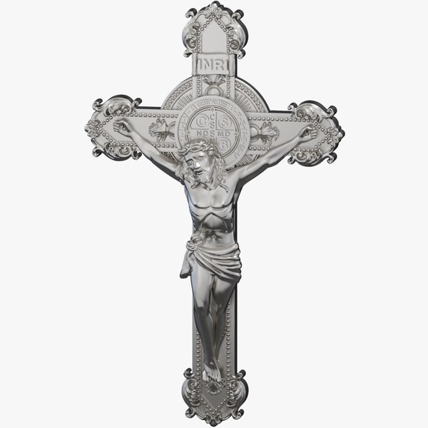 Jesus Crucifix INRI Pendant Modelo 3D - TurboSquid 2030725