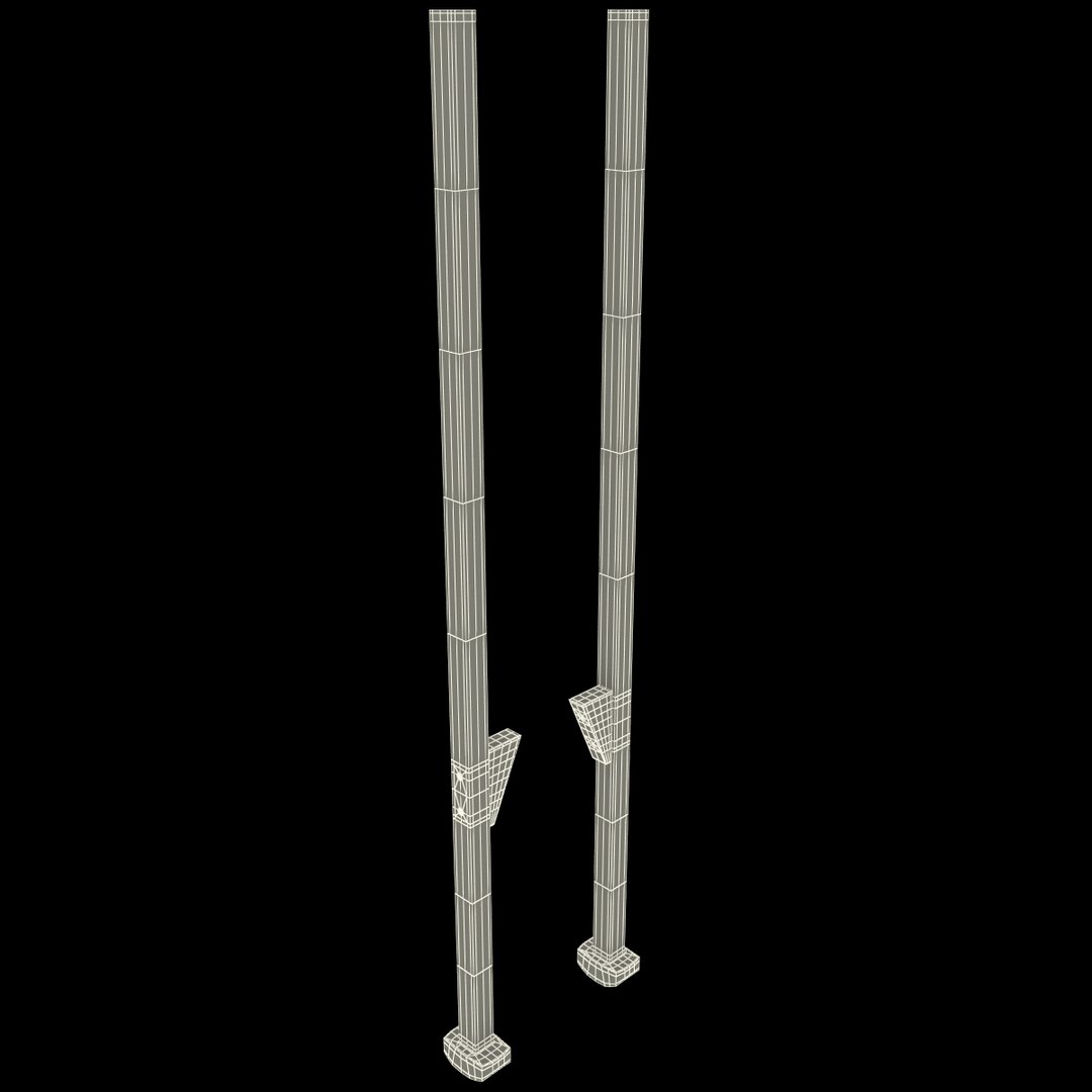 Wooden Walking Stilts 3d Model