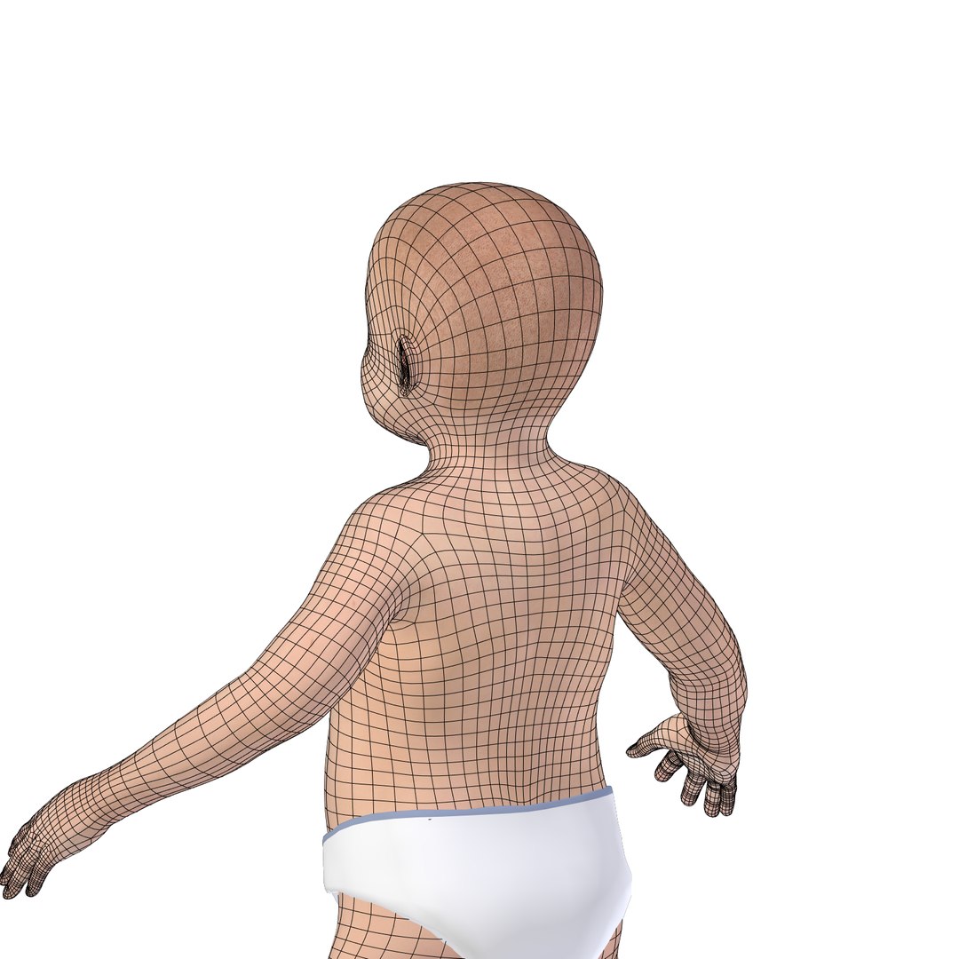 Baby rigged 3D model - TurboSquid 1222214