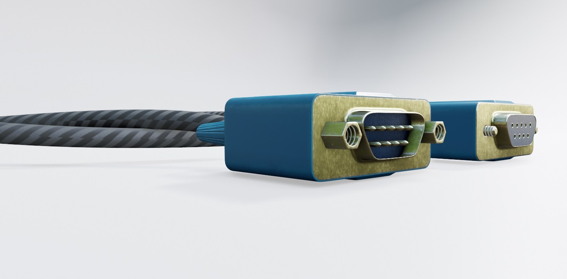 Vga Connector Computer Model - TurboSquid 1432416