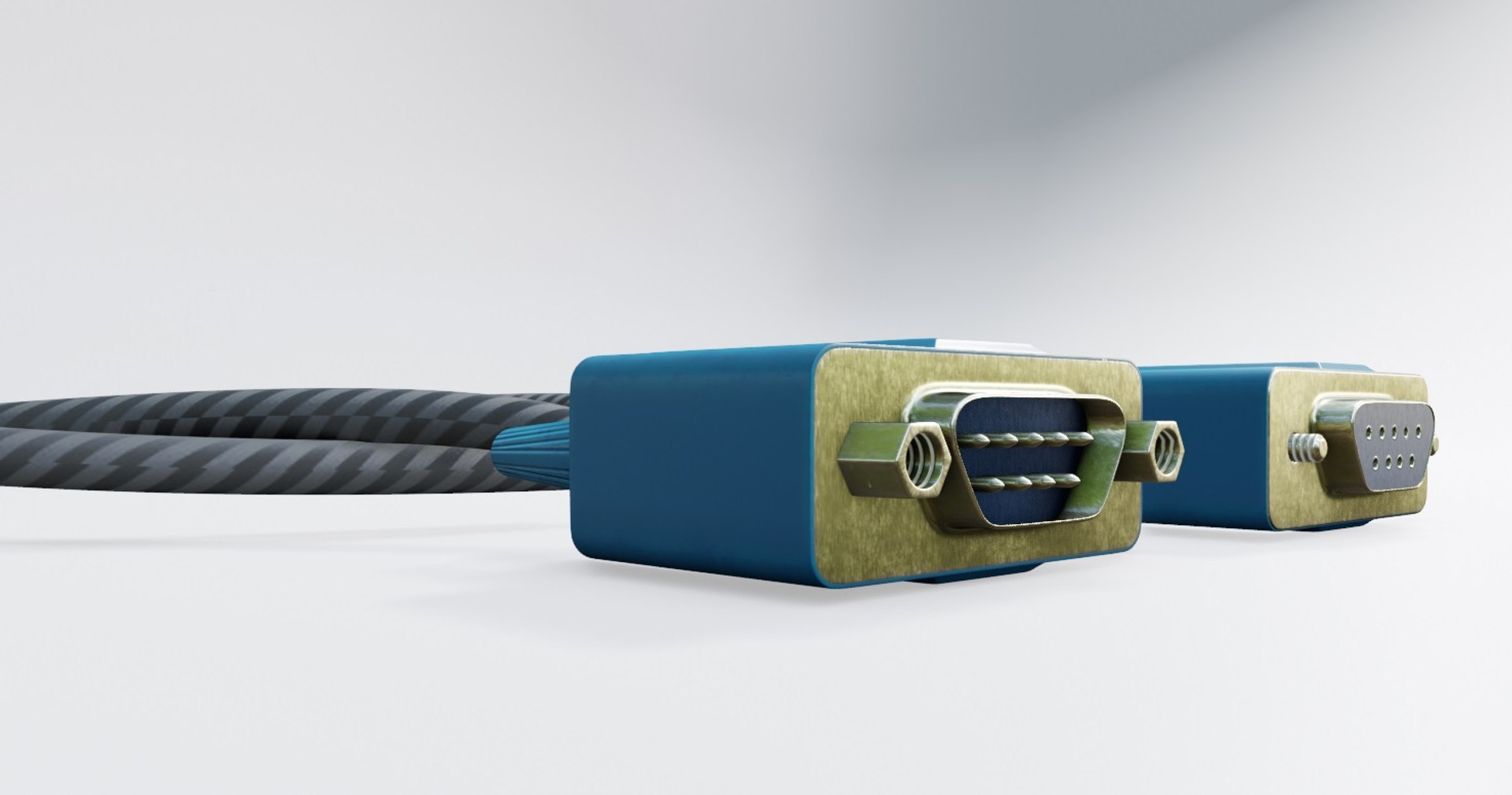 Vga Connector Computer Model - TurboSquid 1432416